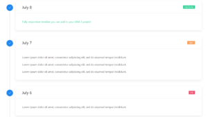 UI KIT 3 CSS TIMELINE