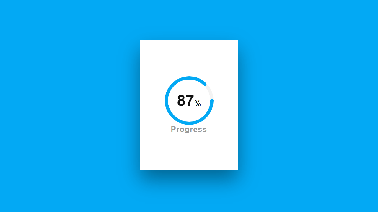 SVG CIRCLE PROGRESS BAR