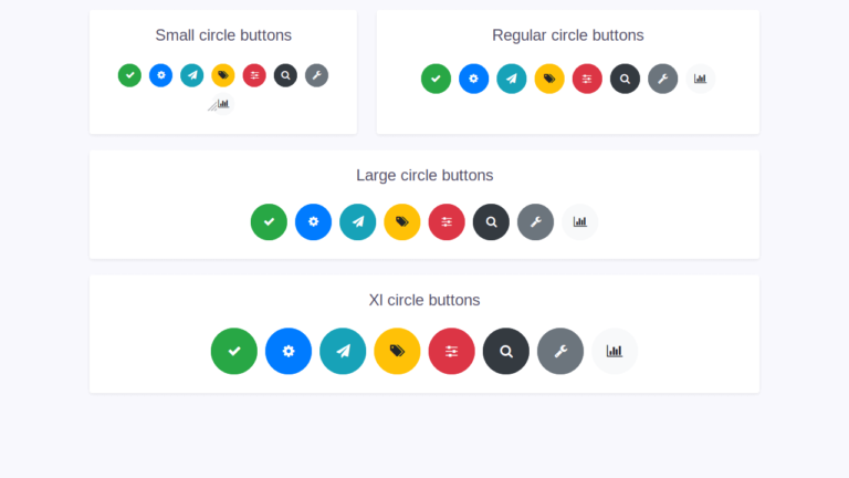 BOOTSTRAP CIRCLE BUTTON