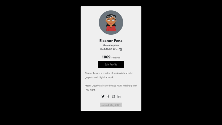 BOOTSTRAP 5 PROFILE CARD