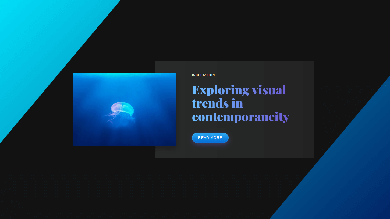 TILE WITH GRADIENT TITLE