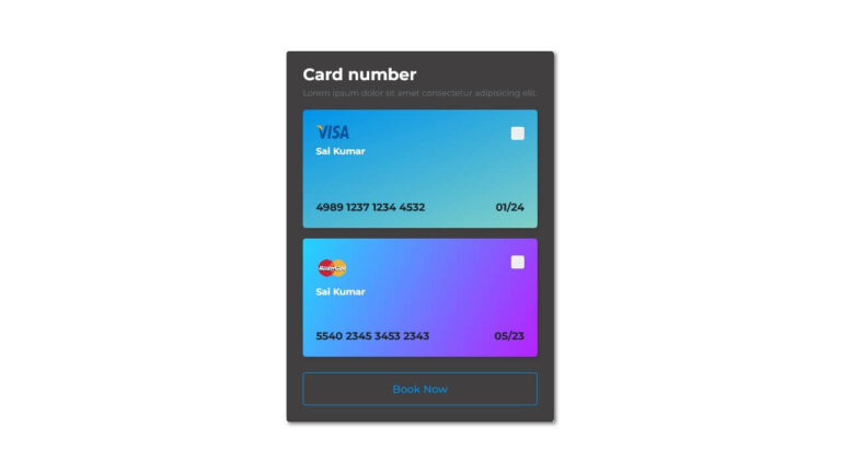 BOOTSTRAP 5 CREDIT CARD PAYMENT FORM