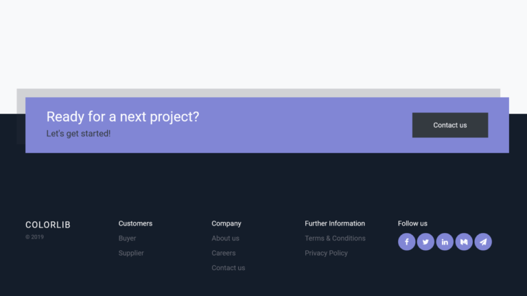 BOOTSTRAP FOOTER #01