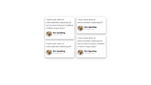 BOOTSTRAP 4 TESTIMONIAL LIST TEMPLATE
