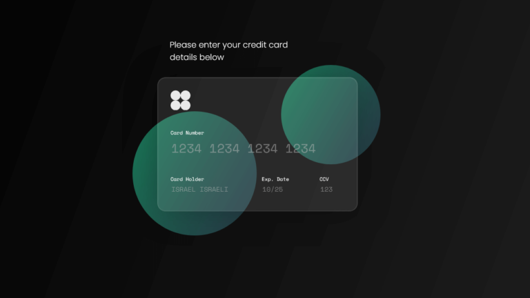 GLASSMORPHISM CREDIT CARD